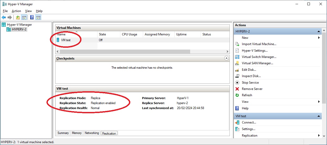 How to set up replication on Hyper-V 2022 with AD off-domain