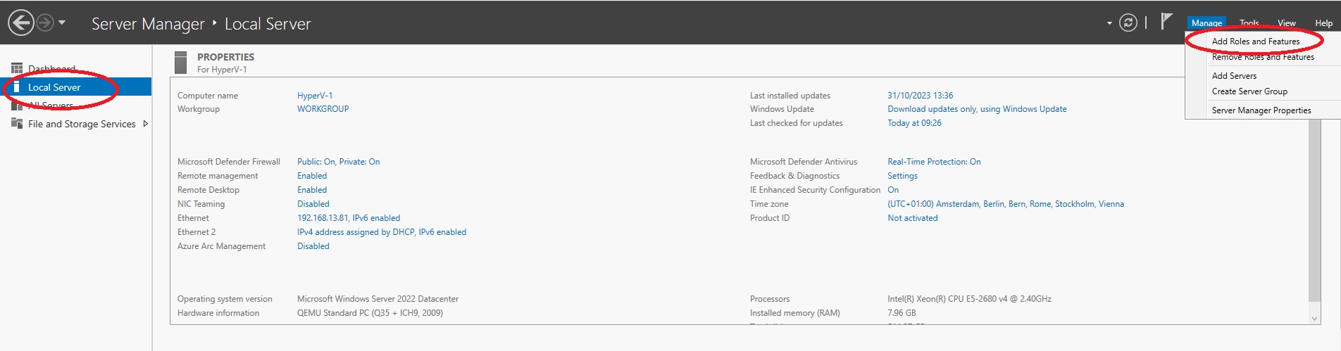How to set up replication on Hyper-V 2022 with AD off-domain
